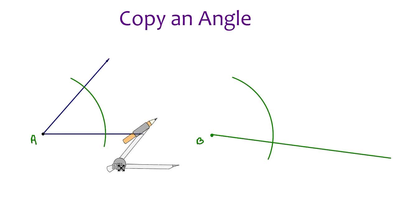 Copying An Angle With Compass And Straightedge Delta Math At Hazel