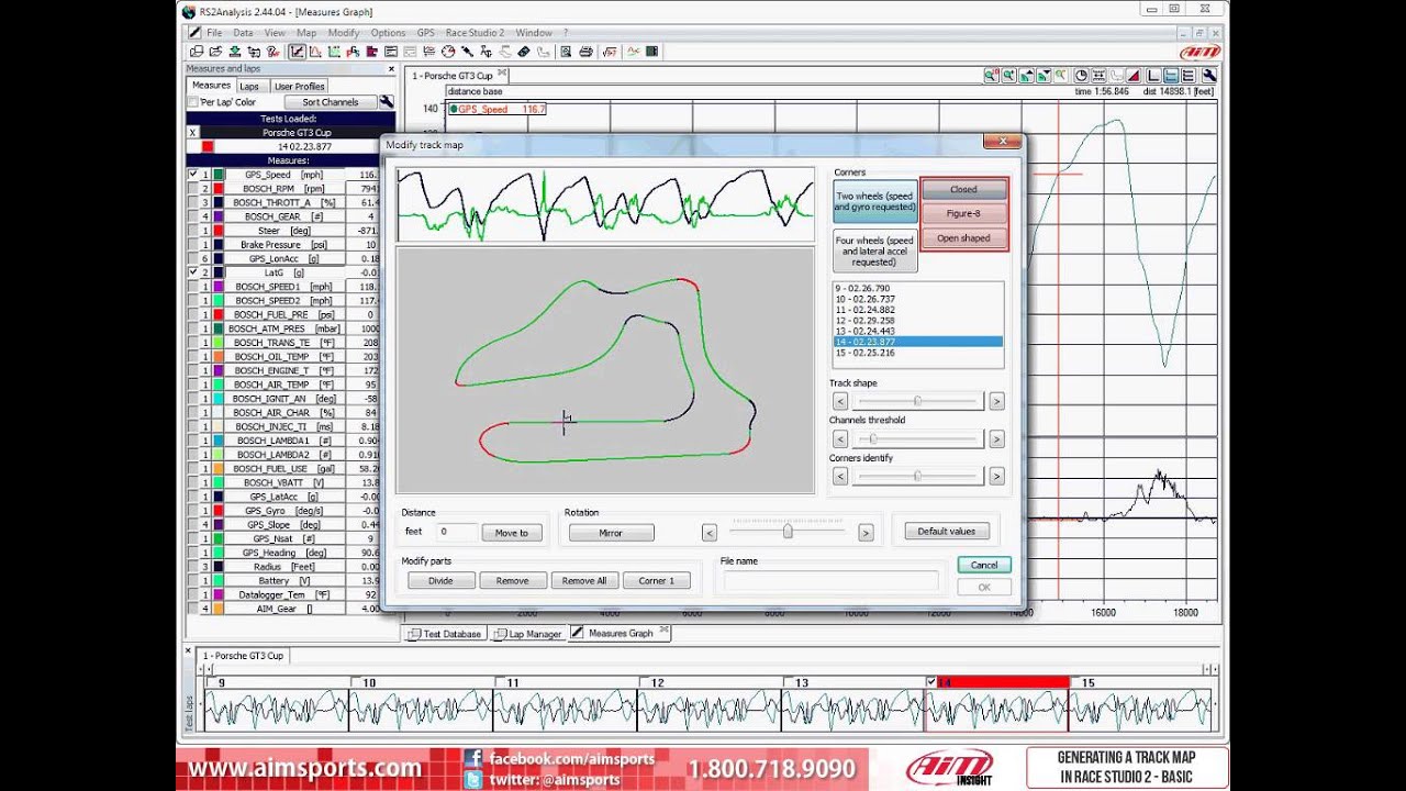 Generating A Track Map In Race Studio 2 Basic Youtube