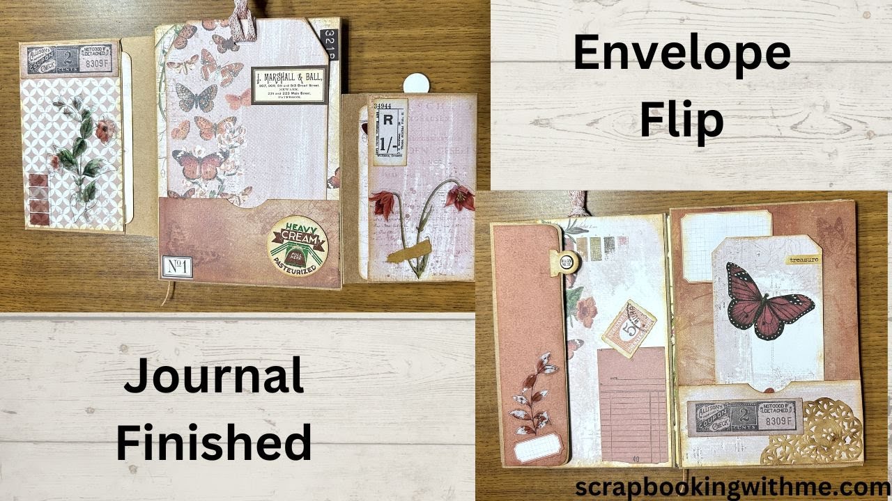 Easy Envelope Flip Journal Using 6x8 Paper Pad Youtube