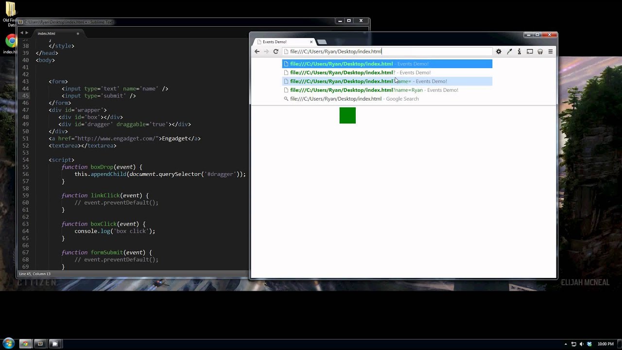 Javascript Events Part 2 Preventdefault Youtube