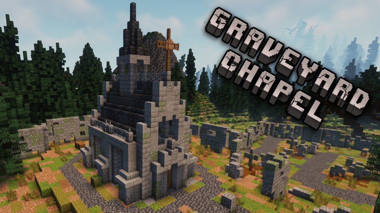 Graveyard Chapel Minecraft Tutorial Youtube