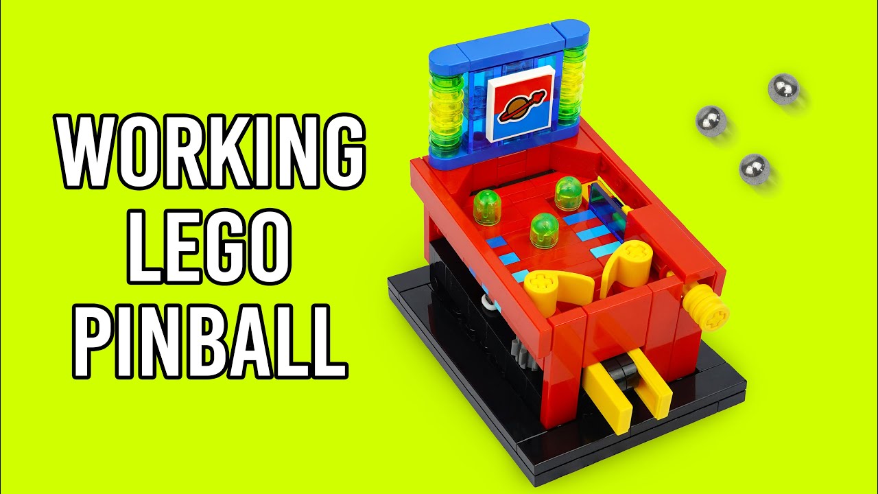 How To Build A Working Lego Pinball Machine Minifigure Scale Youtube