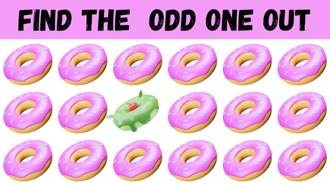 How Good Are Your Eyes 023 Find The Odd Emoji Out Emoji Puzzle