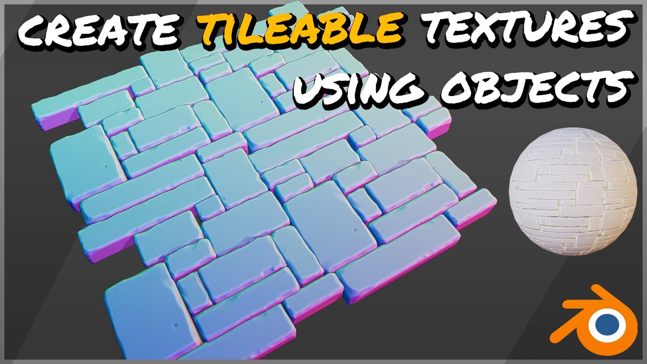 Create Seamless Tileable Textures Using Objects Sculpting In Blender