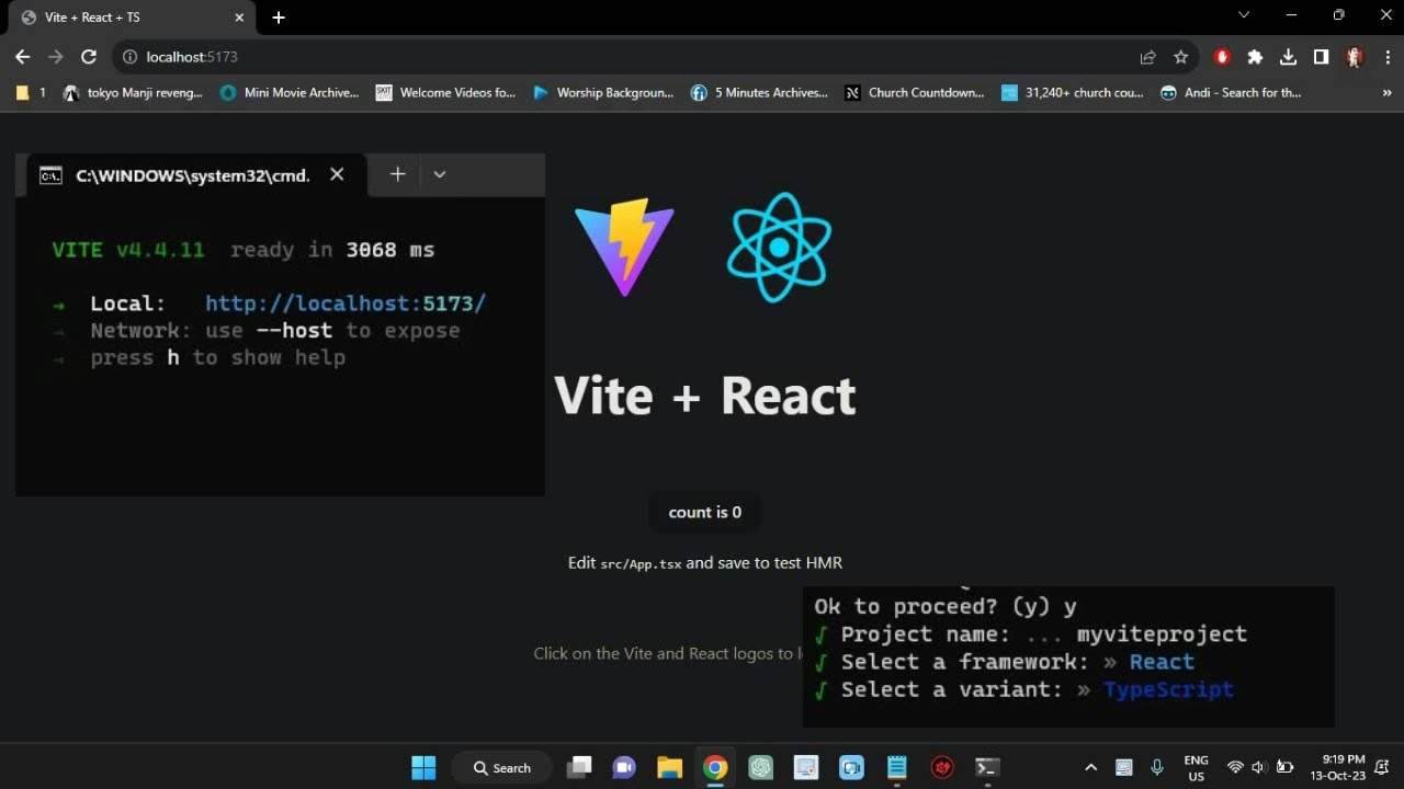 How To Create A React App With Vite Youtube