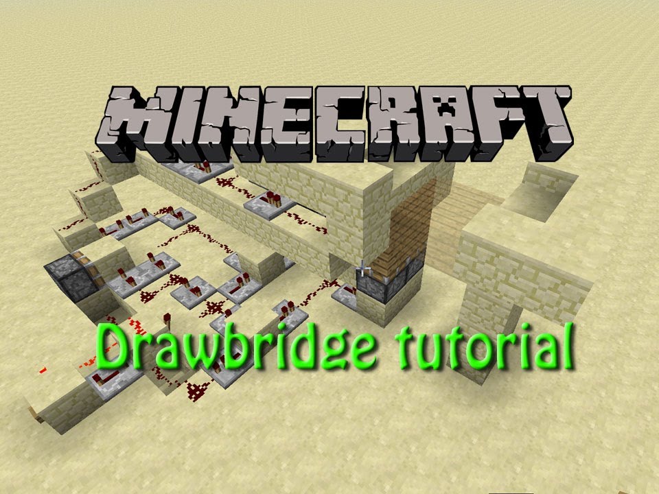 Minecraft Drawbridge Tutorial Youtube