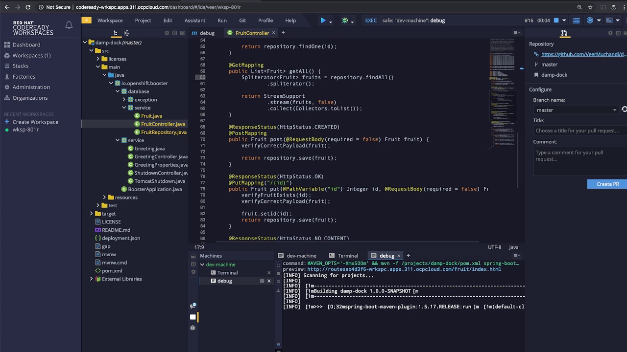 Debugging Your Code In Red Hat Codeready Workspaces Part 4 Youtube