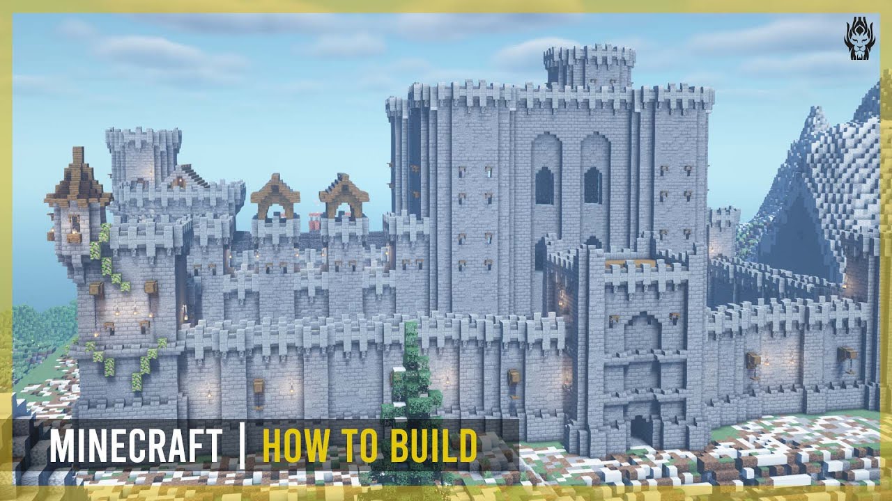 How To Build A Castle Wall Minecraft Build Tutorial Design Talk