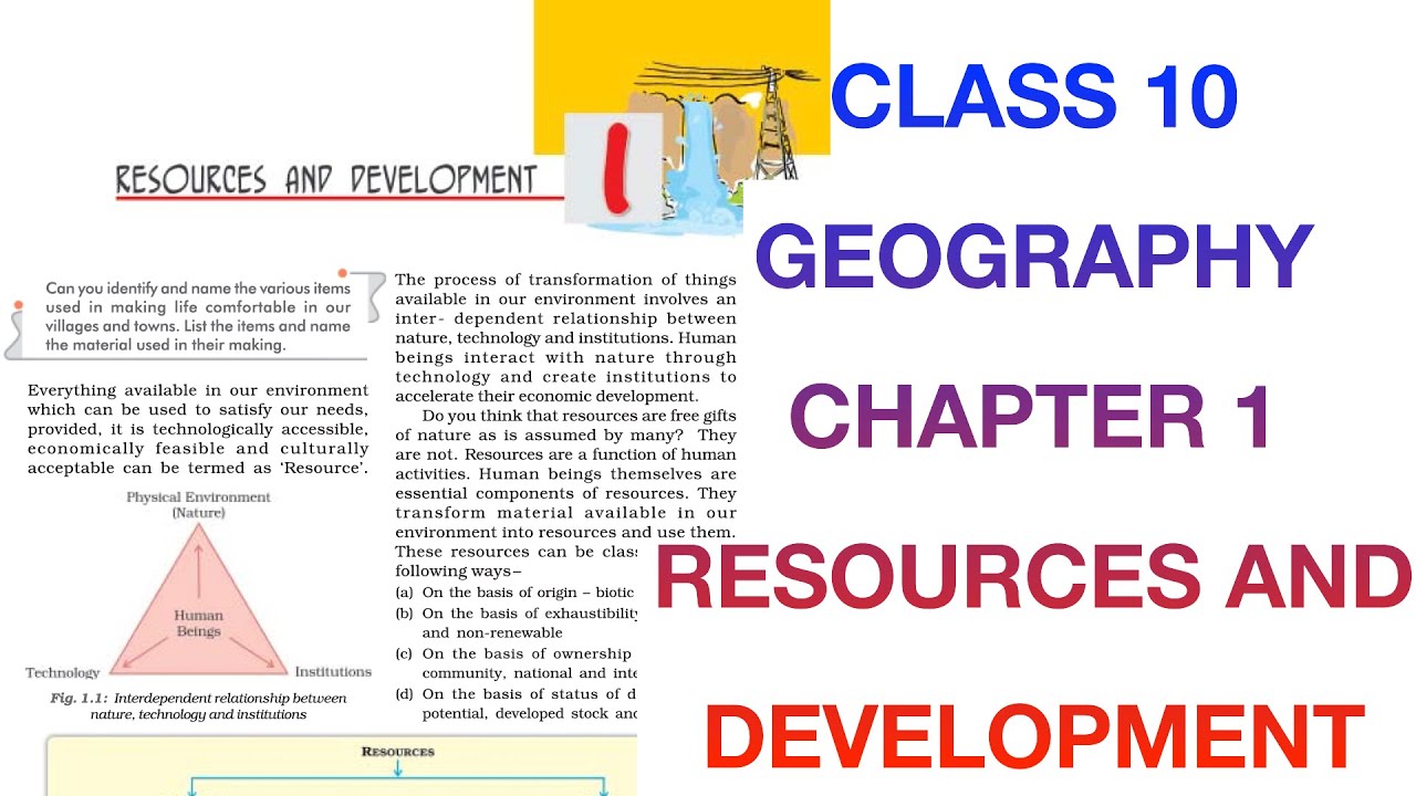 Reading Ncert Class 10 Geography Chapter 1 Resources And Development