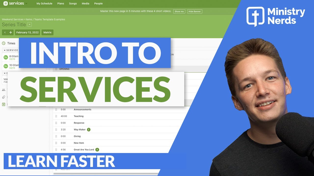 Planning Center Services Learn The Basics Youtube