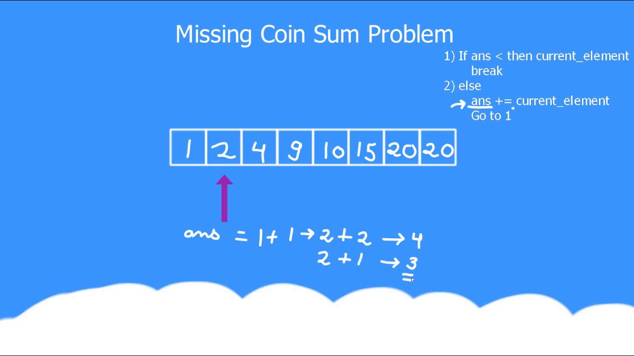 Missing Coin Sum Youtube
