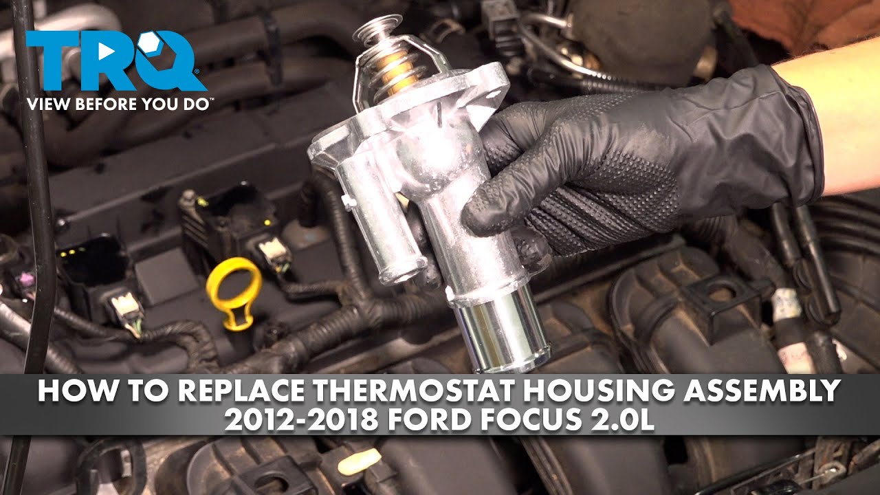 How To Replace Thermostat Housing Assembly 2012 2018 Ford Focus 2 0l