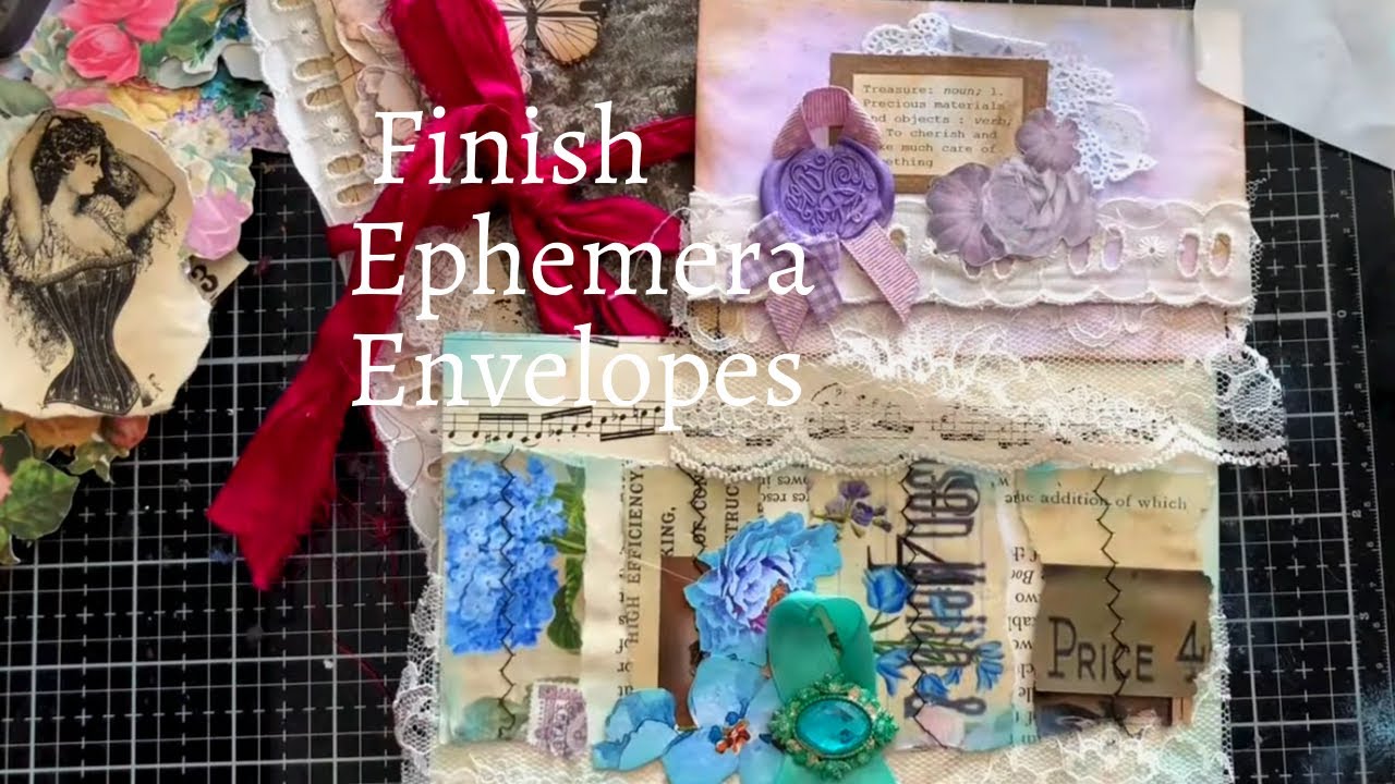 Junk Journal Envelopes Finishing Off Projects Youtube