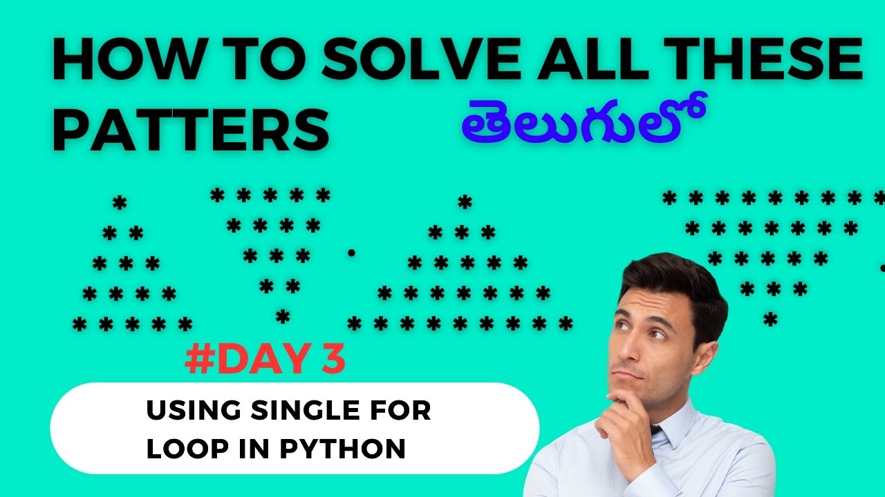 Star Pattern In Python 3 Youtube