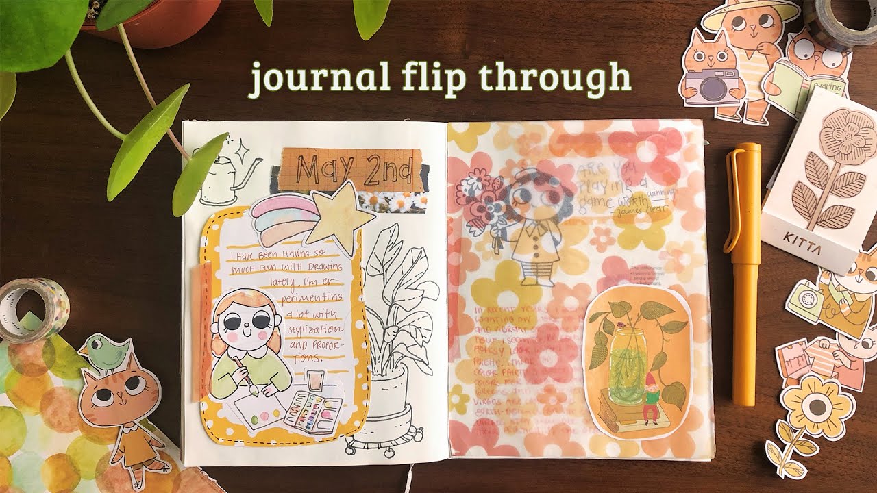 Creative Journal Flip Through Still Finding My Journaling Style Youtube