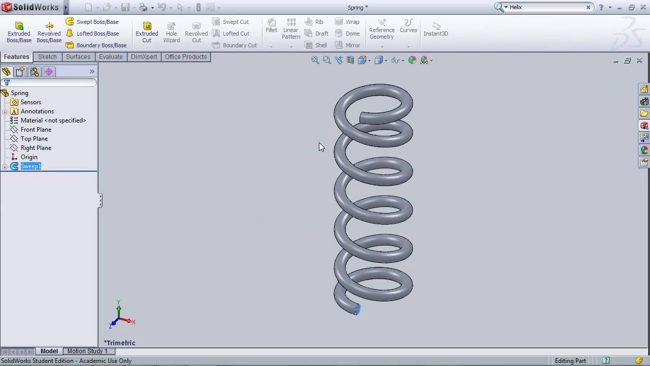 Modeling A Formula Sae Suspension Spring Youtube