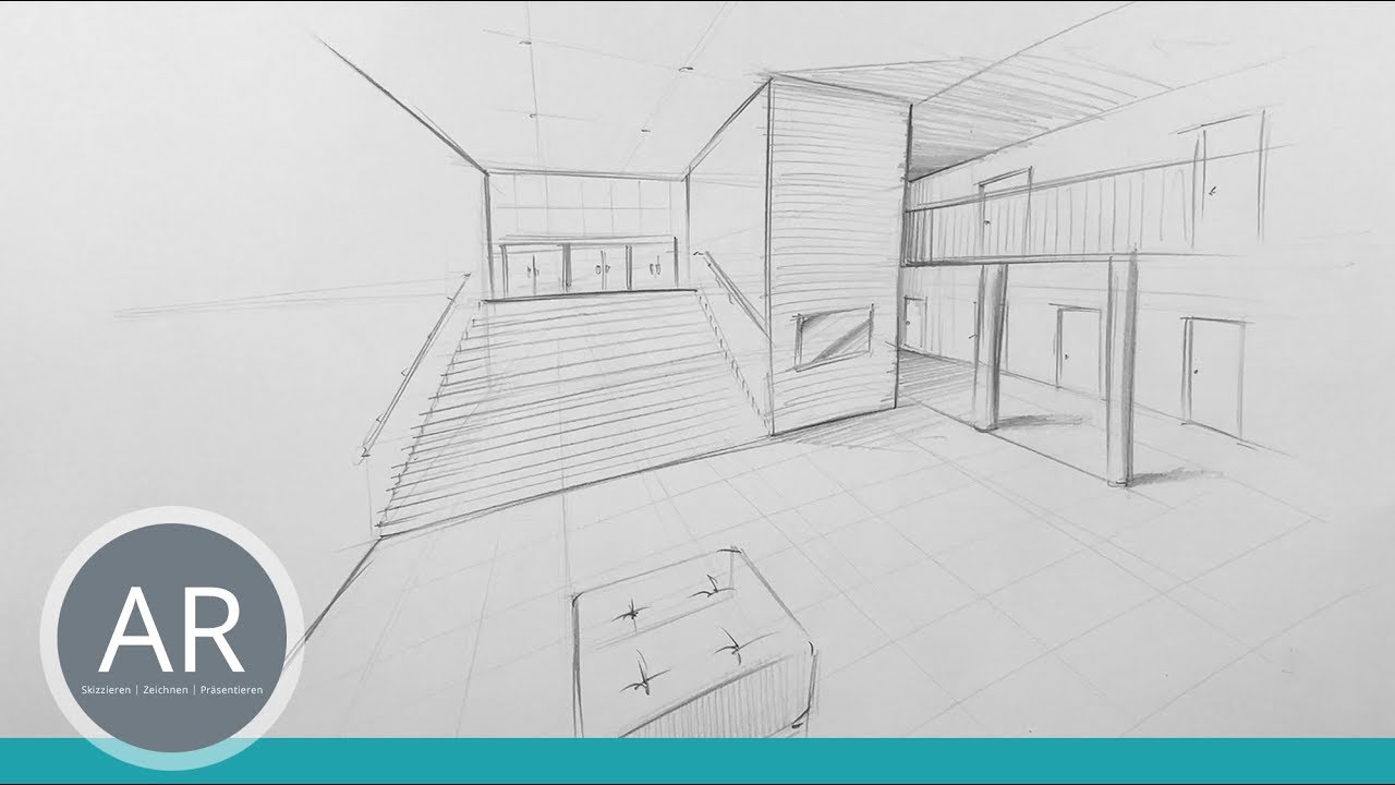 Einfaches Zeichnen Mit Zweipunktperspektive Perspektivisch Zeichnen