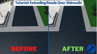 Bloxburg Tutorial Extending Roads Over Sidewalk Doovi