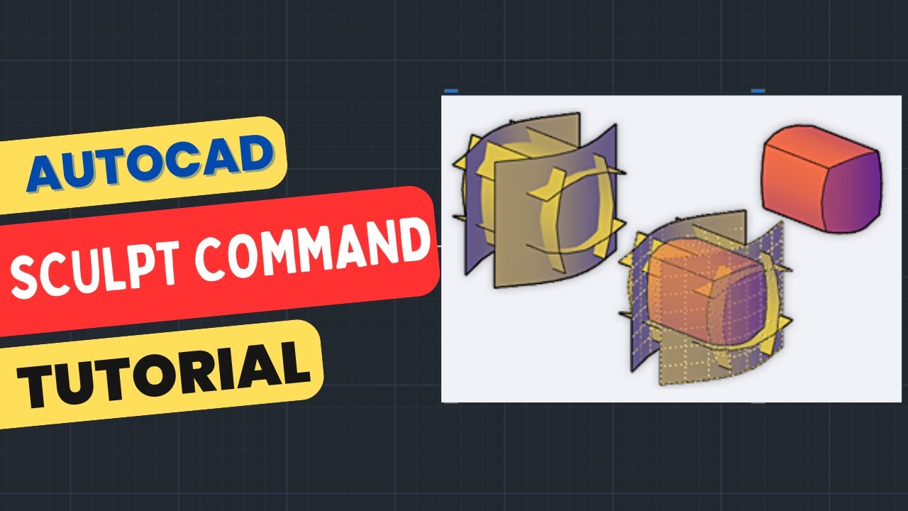 How To Use Sculpt Command In Autocad Surface To Solid Convert Youtube