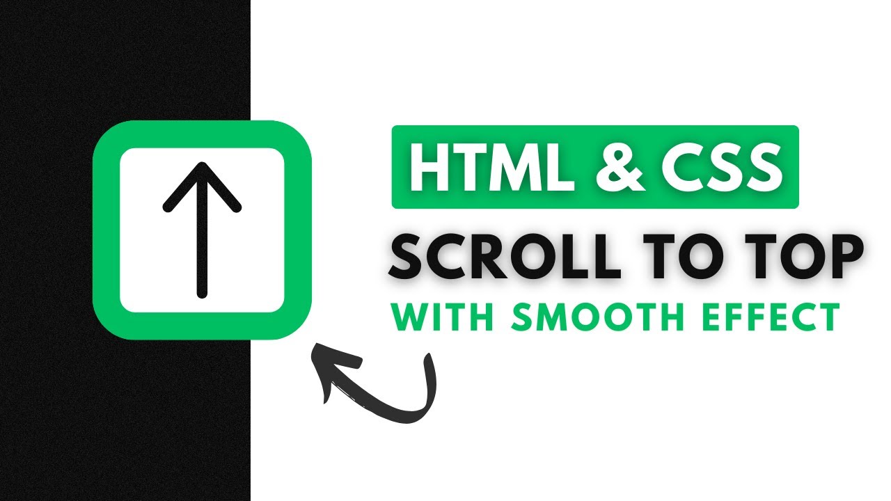 How To Create Scroll To Top Button Back To Top Using Only Html