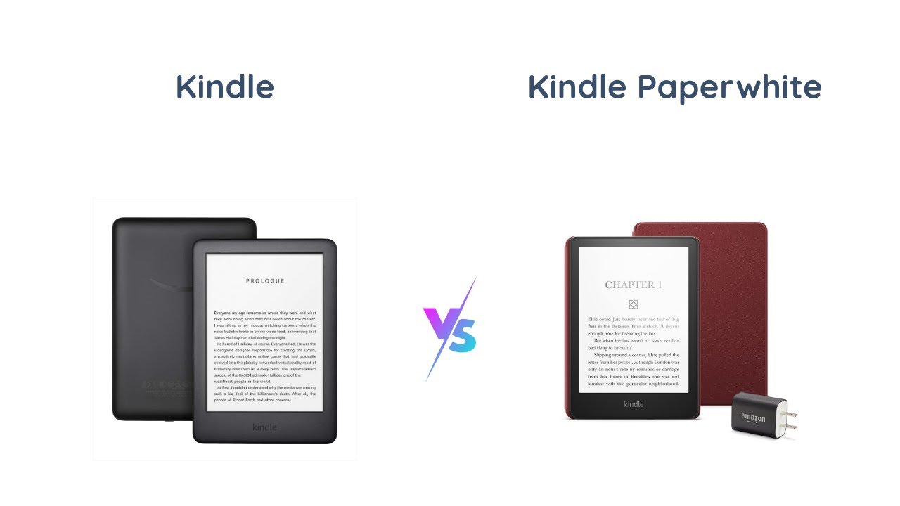 Kindle Vs Kindle Paperwhite Bundle Youtube