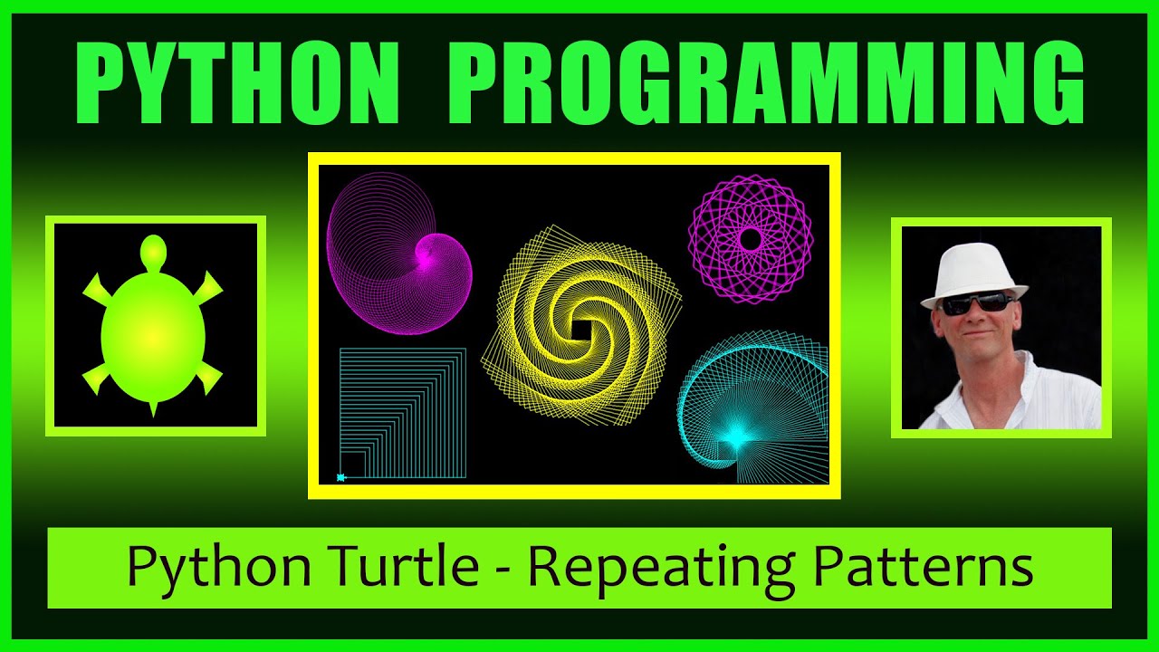 Python Turtle Graphics Drawing Repeating Patterns Python Beginners