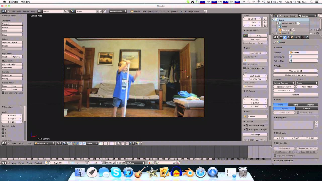 Manual Motion Tracking In Blender Youtube