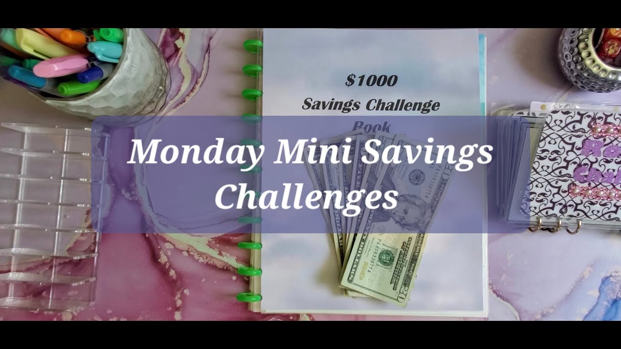 Mini Savings Challenge Monday Youtube