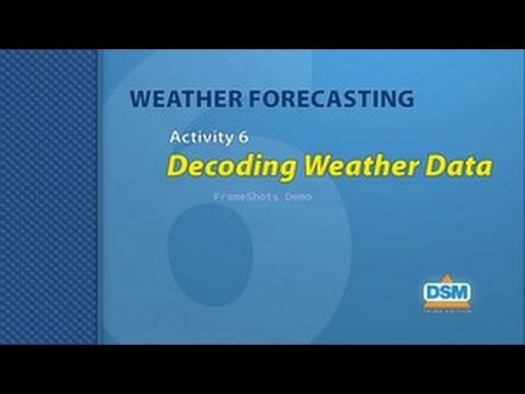 Weather Forecasting Activity 6 Decoding Weather Data Youtube