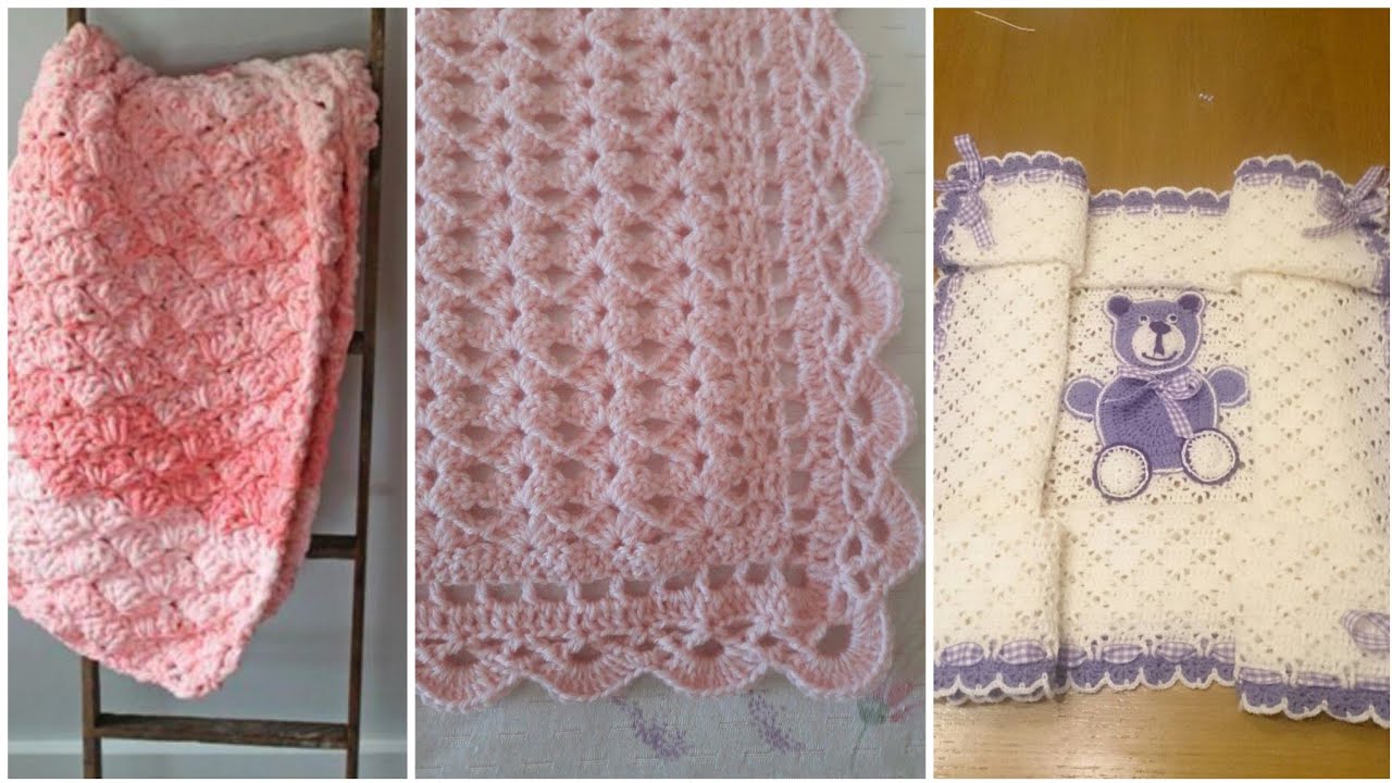 Newest Version Of Crochet Baby Blanket Pattern Youtube