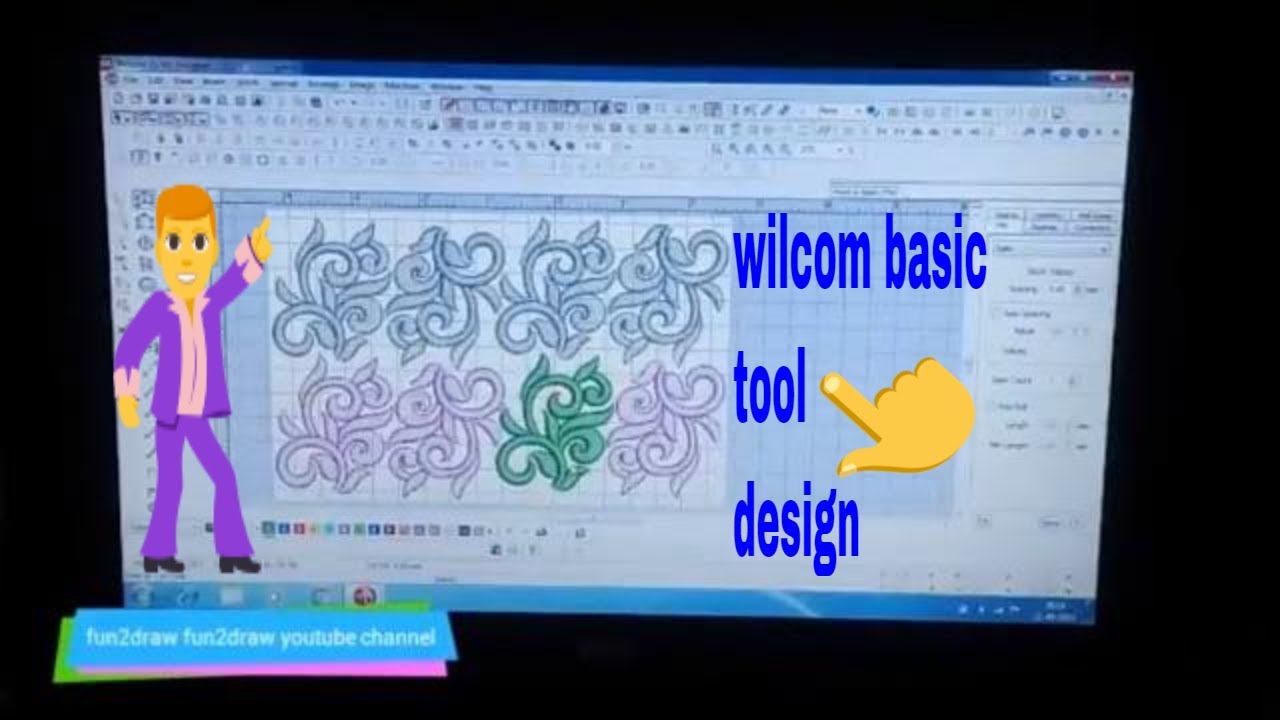 Wilcom 2006 Embroidery Digitizing Tutorial In Hindi Wilcom Training