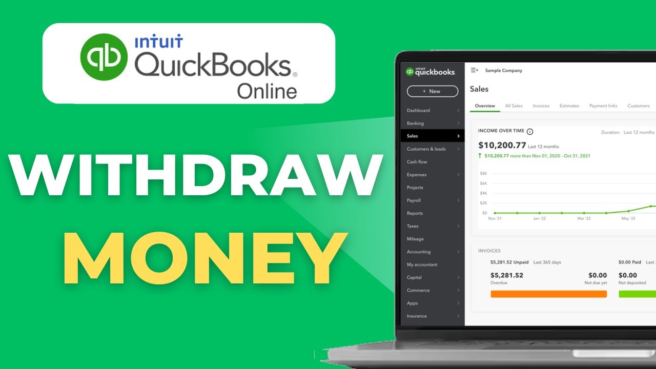How To Withdraw Money From Quickbooks Online Youtube