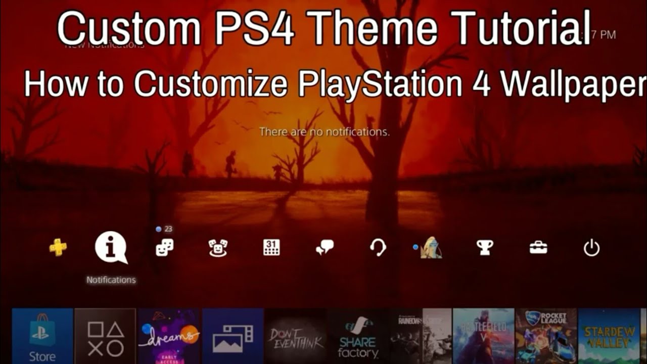 Custom Ps4 Theme Tutorial How To Change Your Wallpaper On