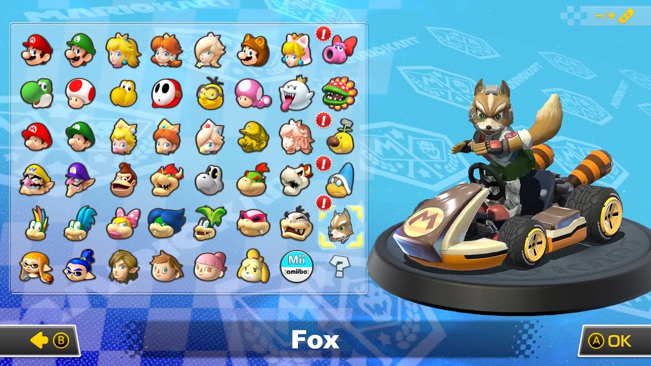 What If You Play Fox Mccloud In Mario Kart 8 Deluxe Dlc Courses 4k