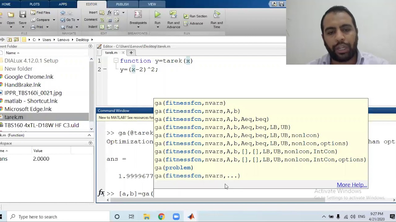 Optimization Using Matlab Part 3 4 Youtube