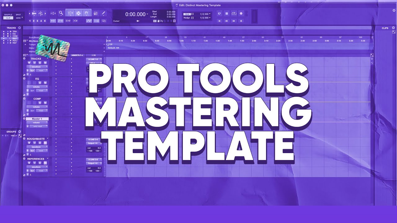Mastering Set Up Made Easy Pro Tools Template For Beginners Youtube