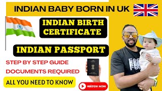 How To Apply Indian Birth Certificate And Indian Passport For Indian ...