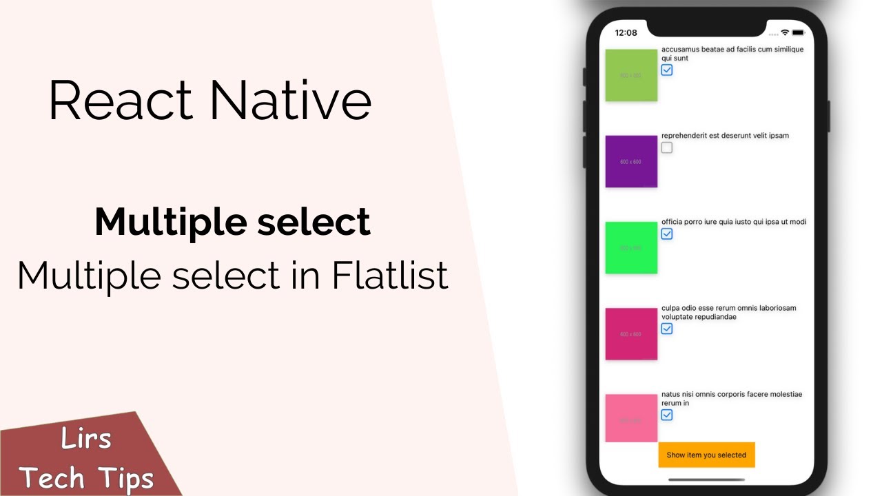 Multi Select Checkbox In React Native Printable Forms Free Online