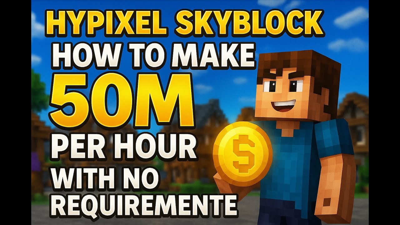 Easy 50m Hour In Hypixel Skyblock No Requirements Youtube