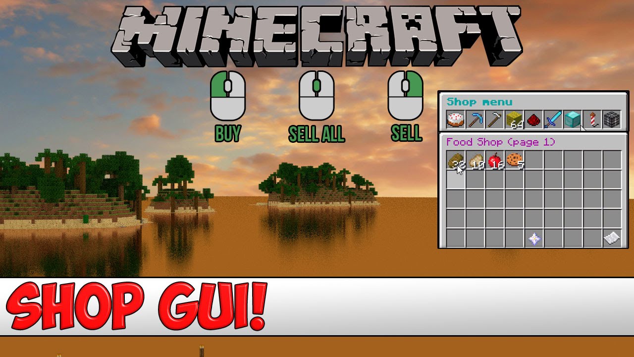 Minecraft Plugin Tutorial Shop Gui Youtube