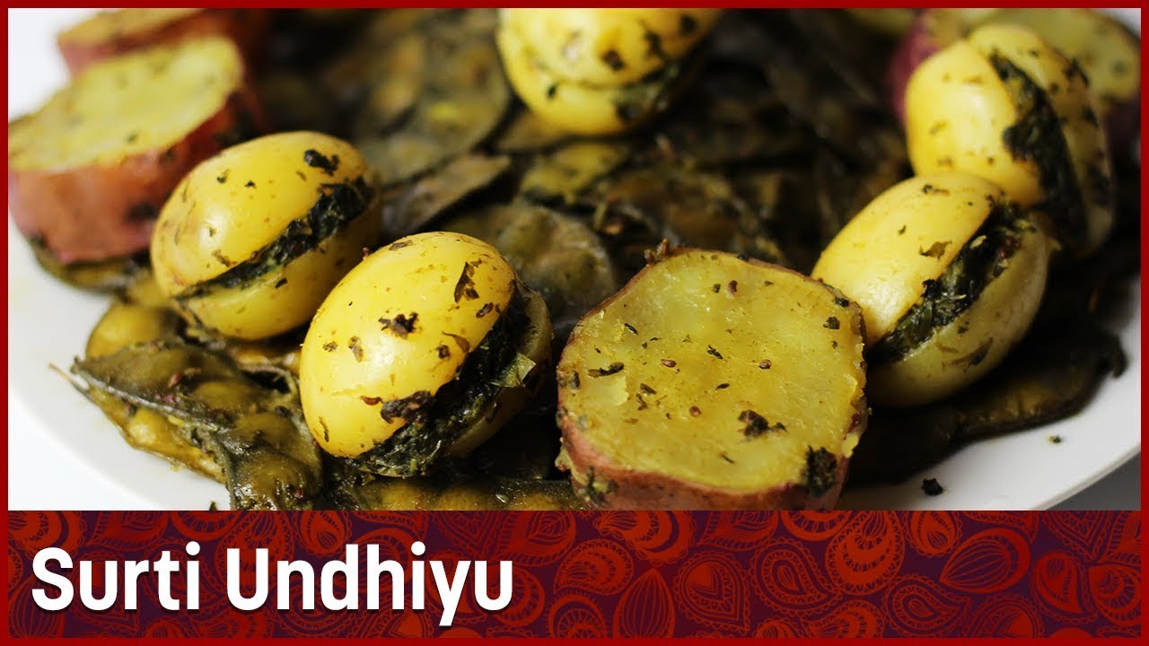 How To Make Umbadiyu In Pressure Cooker स रत उन ध य Surti Undhiyu