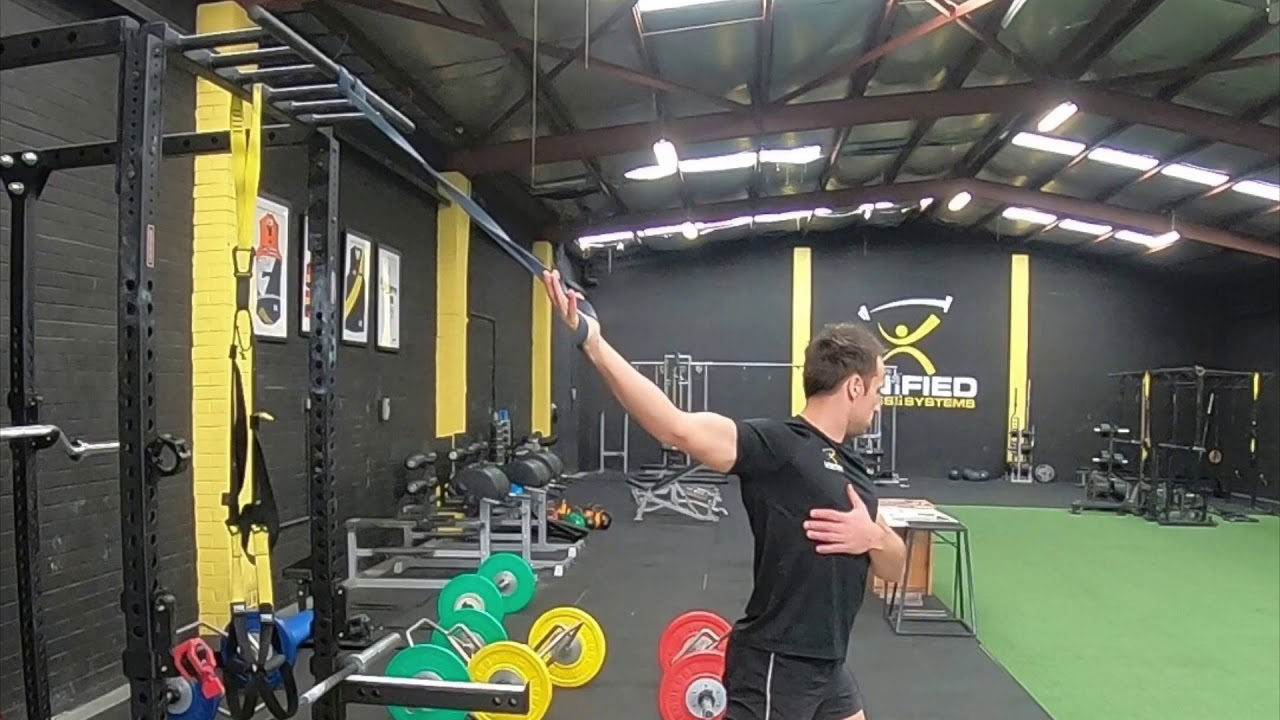 Pec Stretch With Band Youtube