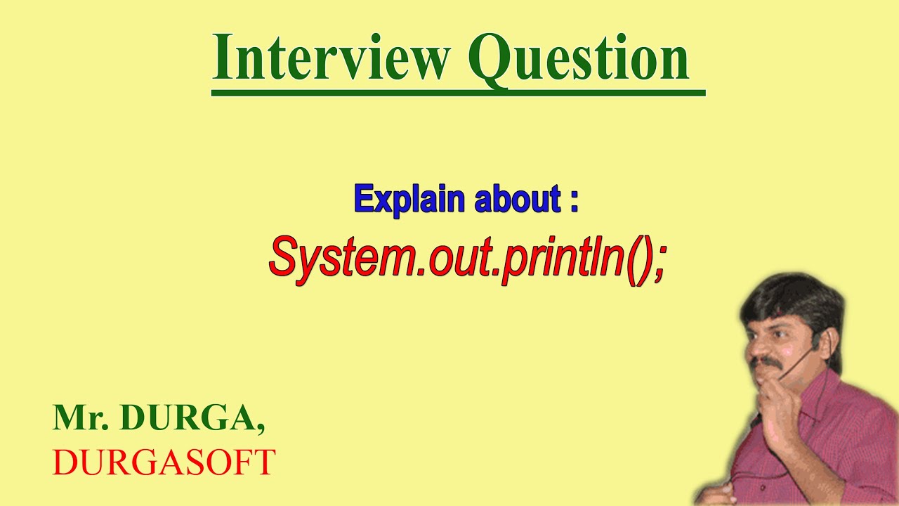 Explain About System Out Println Youtube