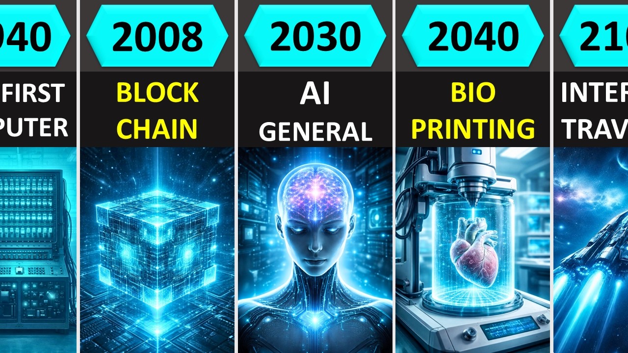 Tech Evolution Then Now Future 1900 2100 Youtube