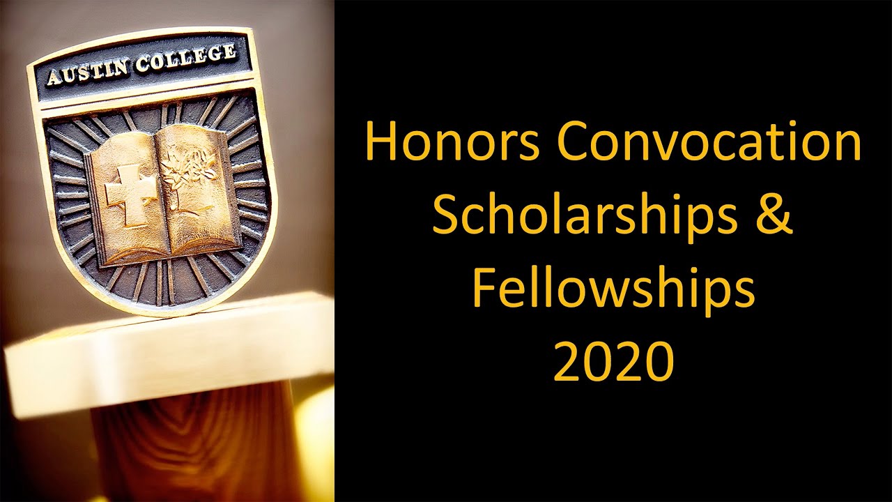 Honors Convocation Awards 2020 Youtube