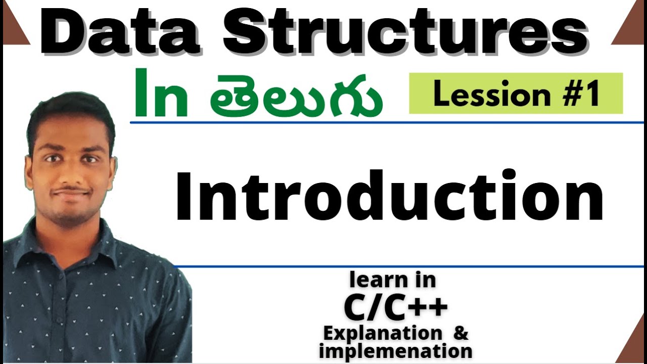 Data Structures Introduction In Telugu Lesson 1 Youtube
