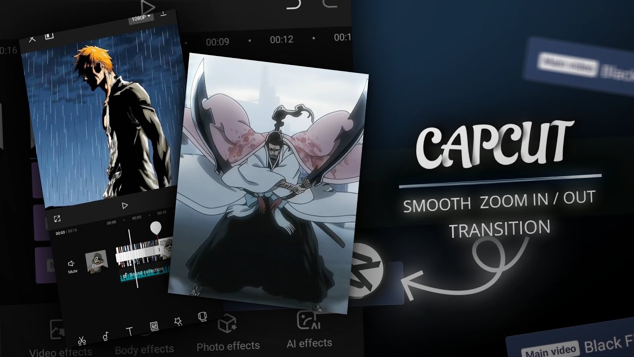 Capcut Smooth Zoom In Out Transition Tutorial Ae Like Transition
