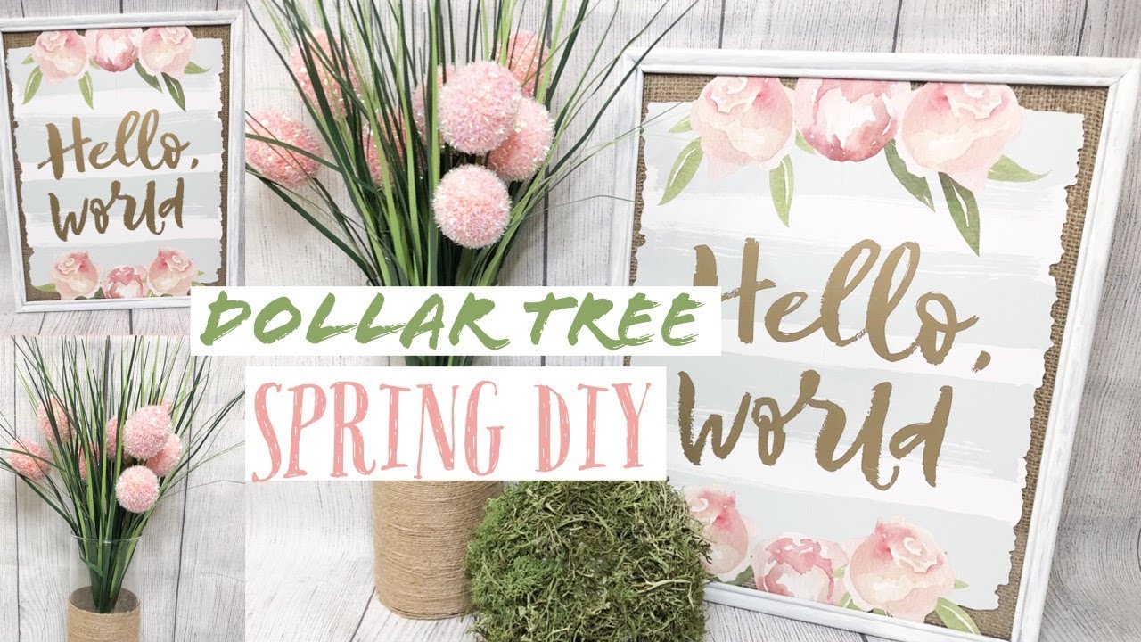 Dollar Tree Spring Diy Decor Super Simple Craft Ideas House Home