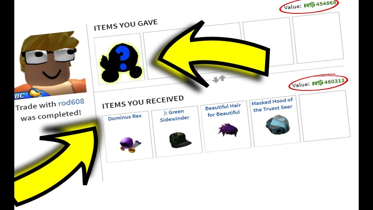 Trading This Expensive Dominus Roblox Youtube
