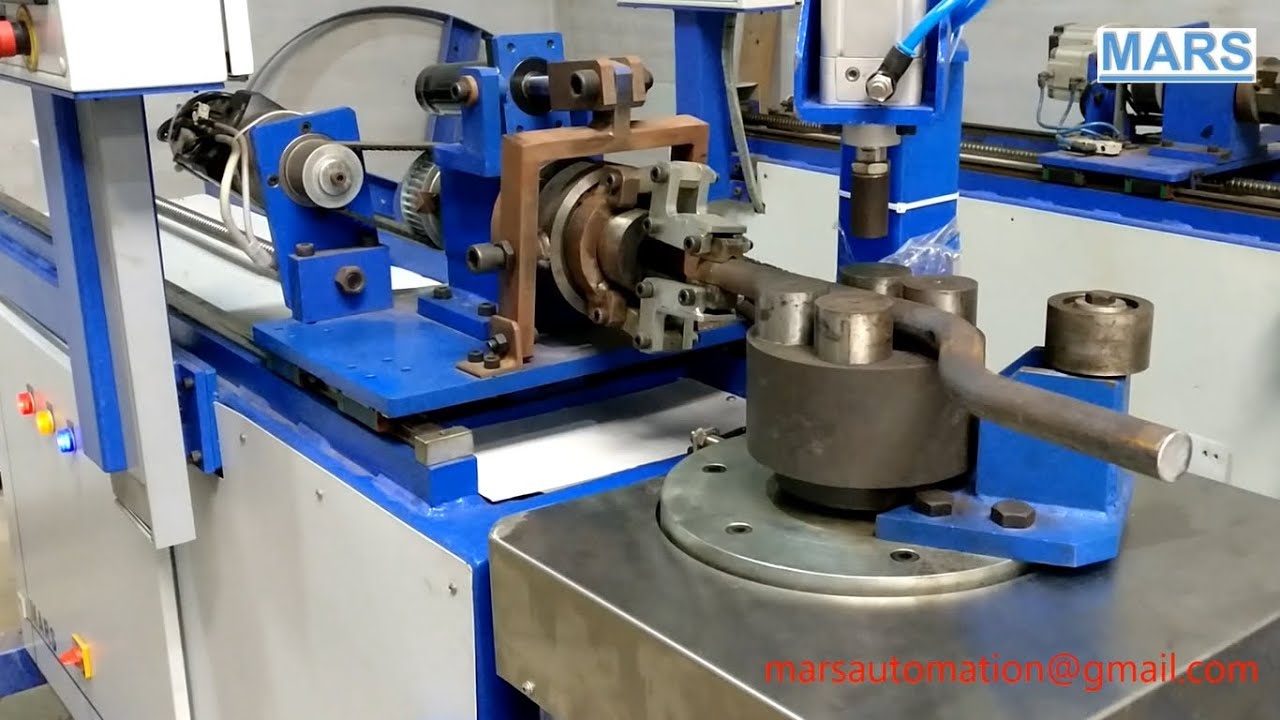 3d Cnc Rod Bending Machine 25mm Rod Youtube